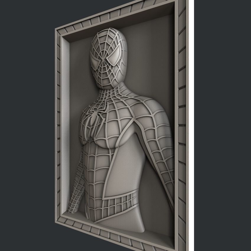 3d STL models for CNC router Spider Man 3D model | CGTrader