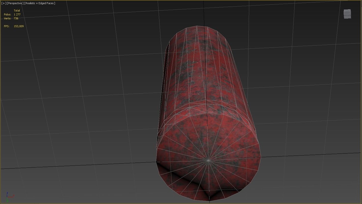 low poly model of a gas cylinder of 34 l and 27 l free VR / AR / low ...