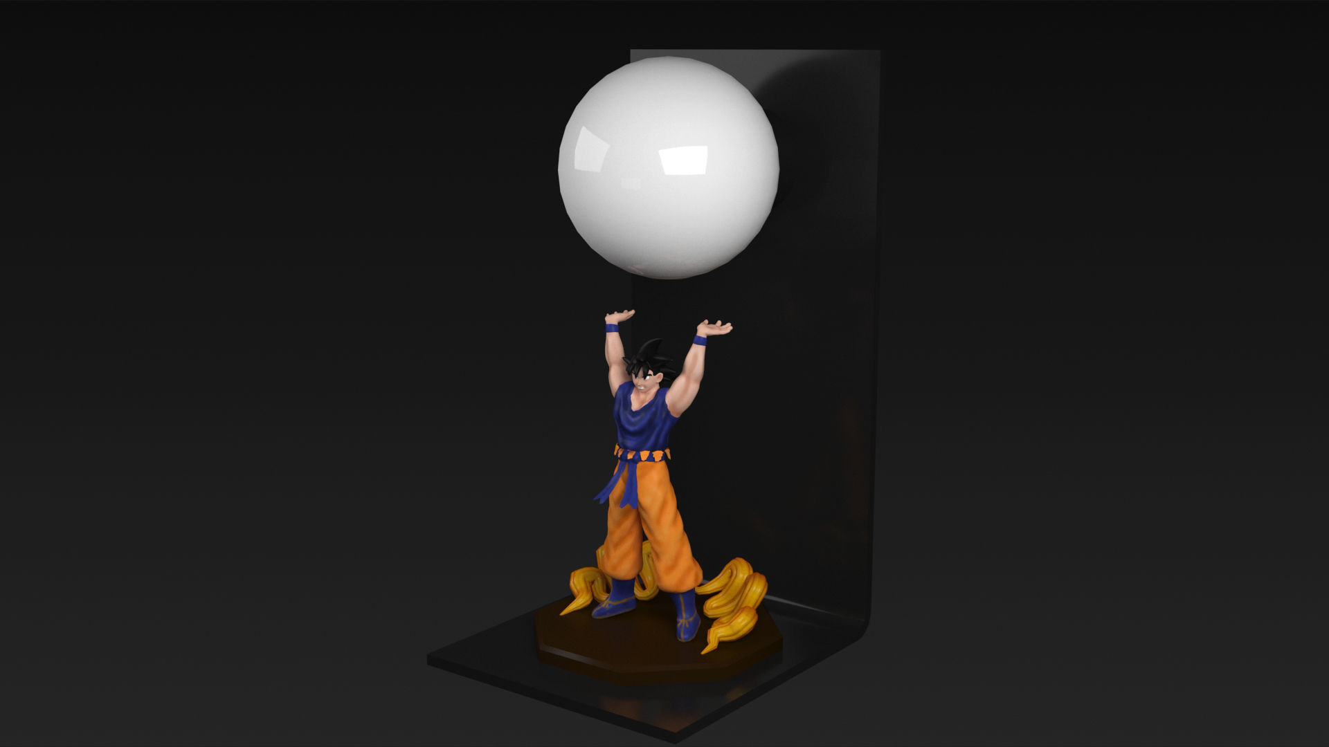 Goku Genkidama Lamp 3D model | CGTrader