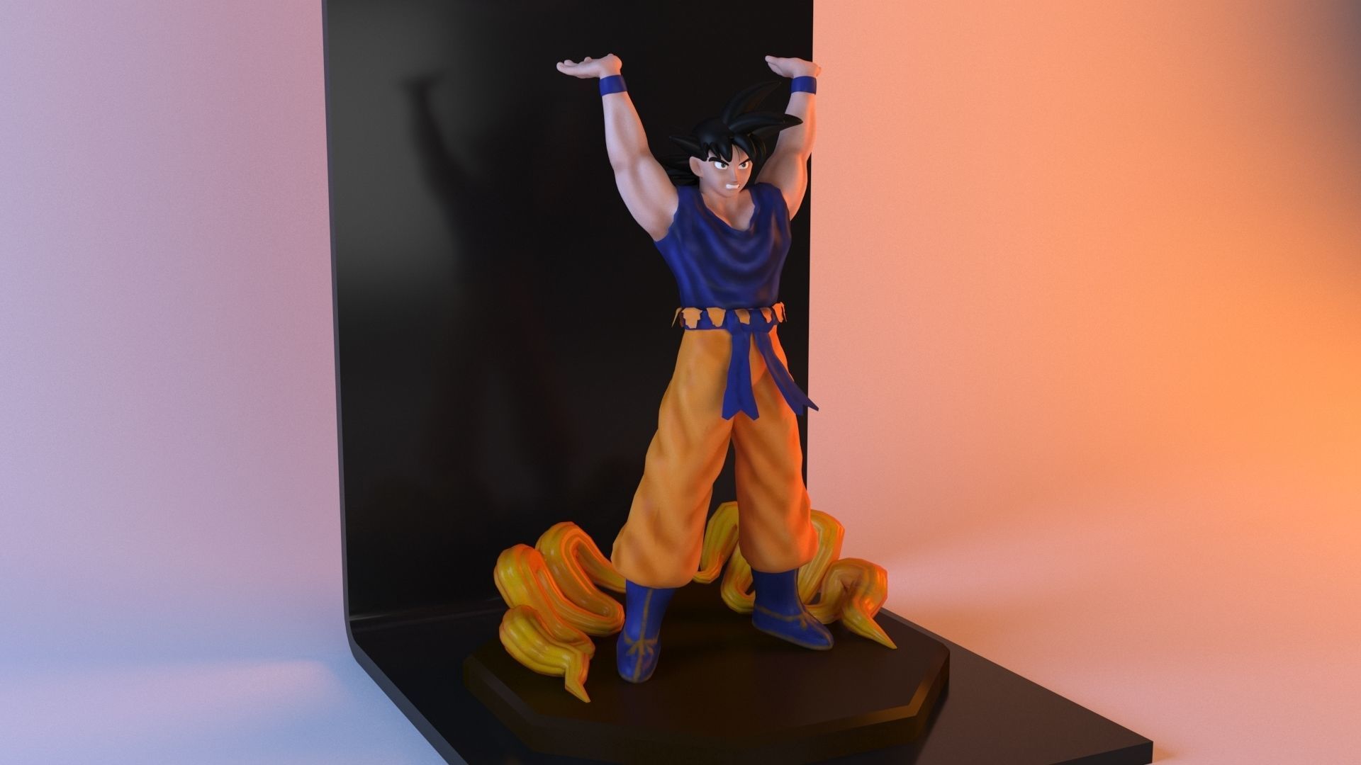 Goku Genkidama Lamp 3D model | CGTrader