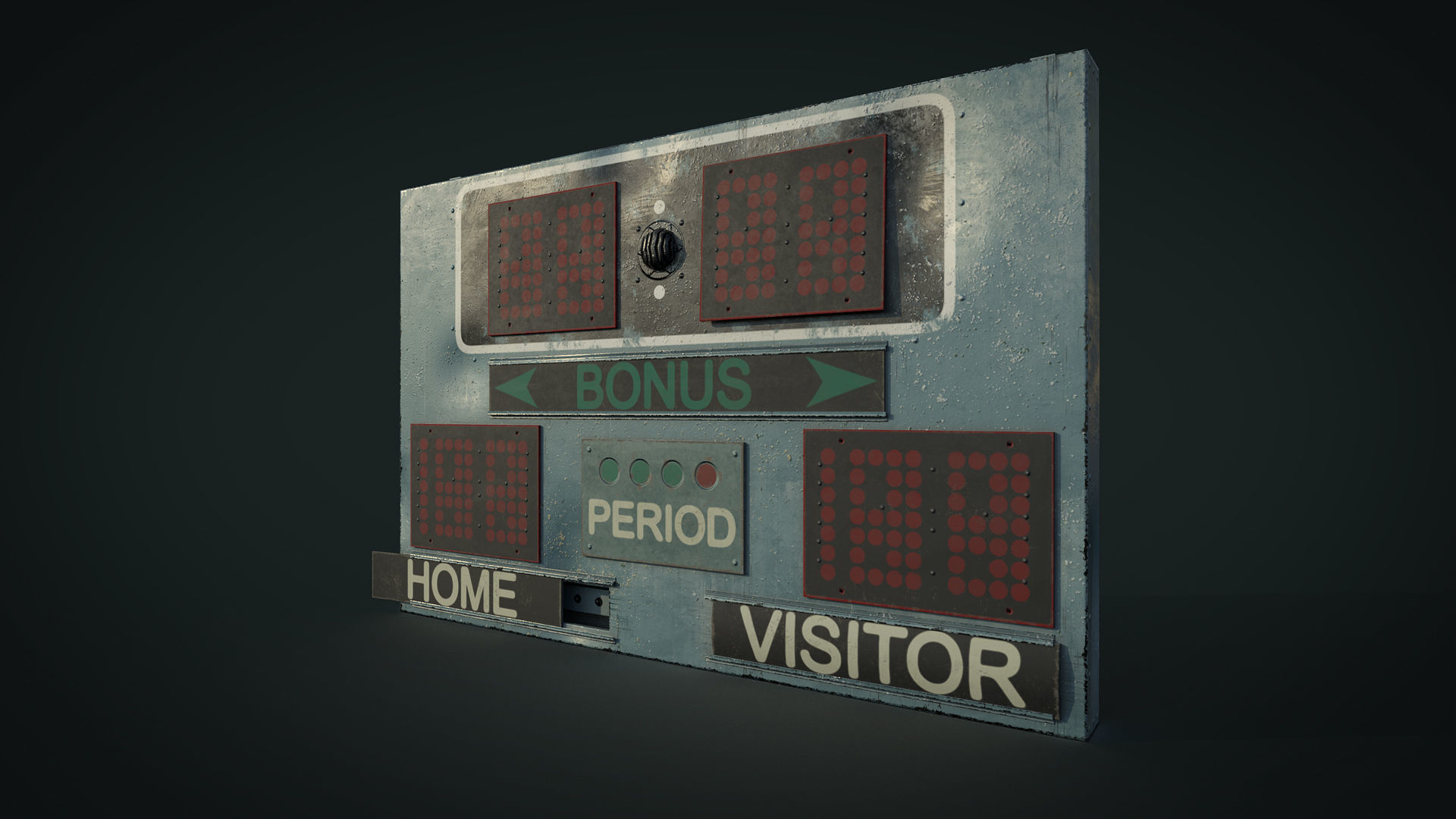 3D model PBR Retro Basketball Scoreboard VR / AR / low-poly | CGTrader