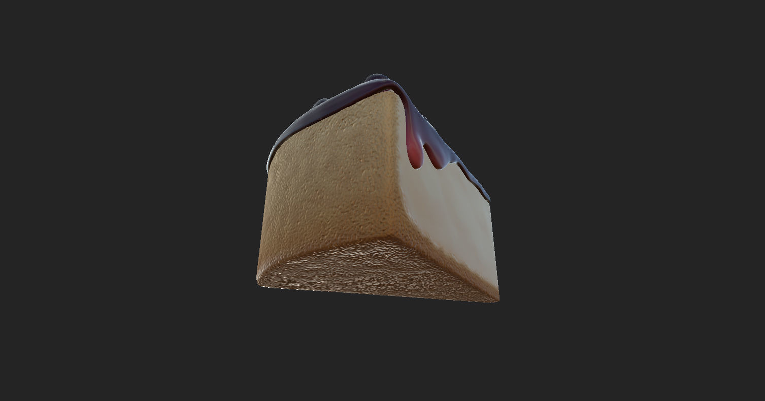 Blueberry Cheesecake 3D model | CGTrader