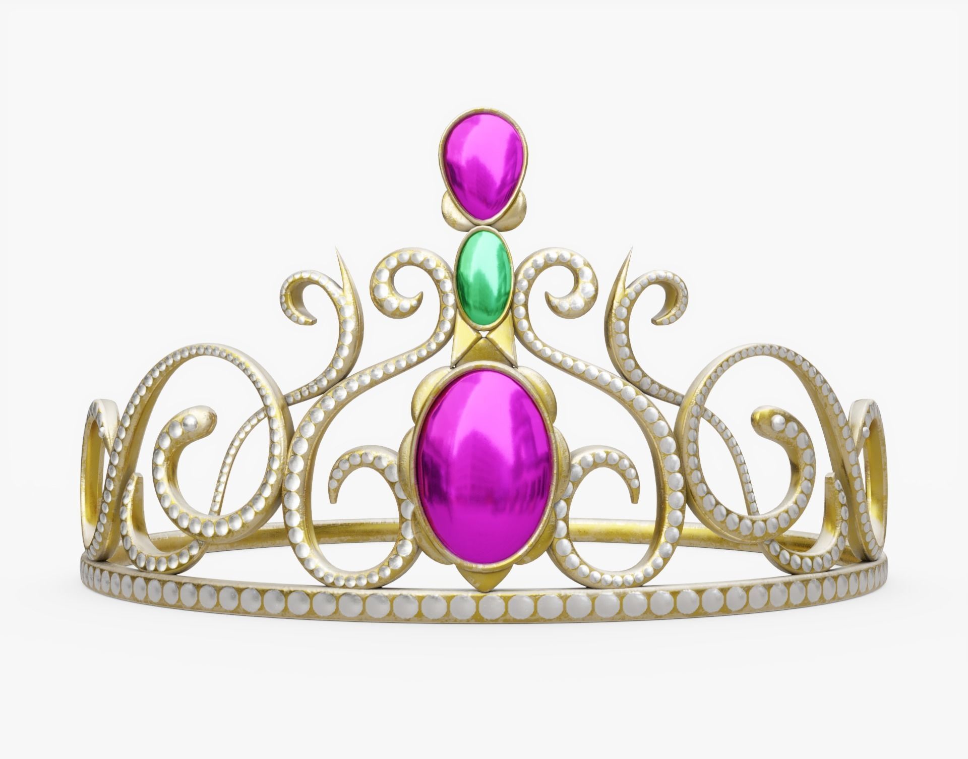 3D model Tiara VR / AR / low-poly OBJ MTL 3DS FBX STL BLEND DAE
