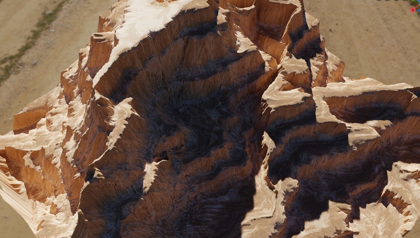 canyon Terrain 4k free 3D model | CGTrader