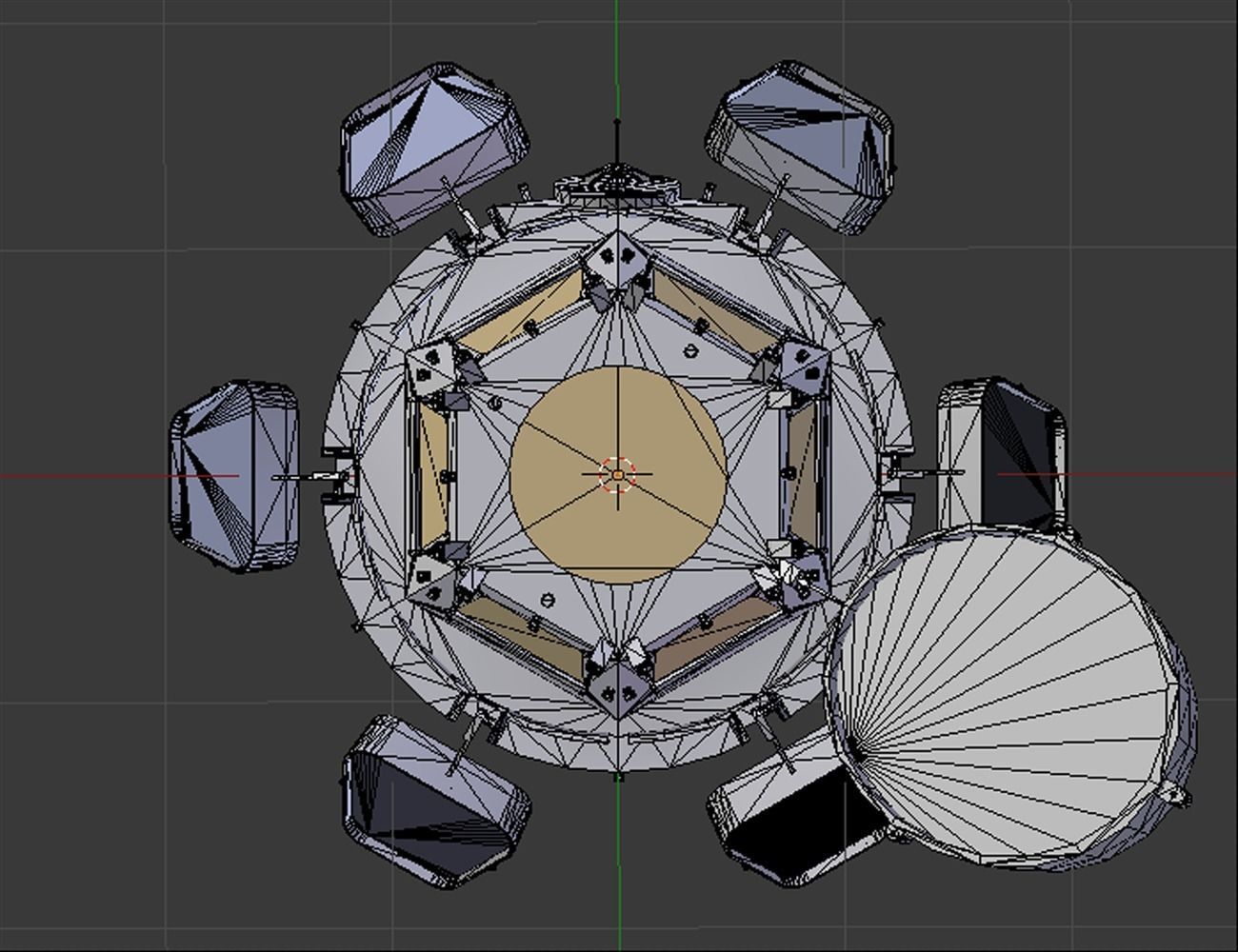 3D model ISS Cupola module interior and exterior VR / AR / low-poly ...