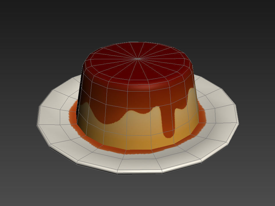 3D model Pudding VR / AR / low-poly | CGTrader