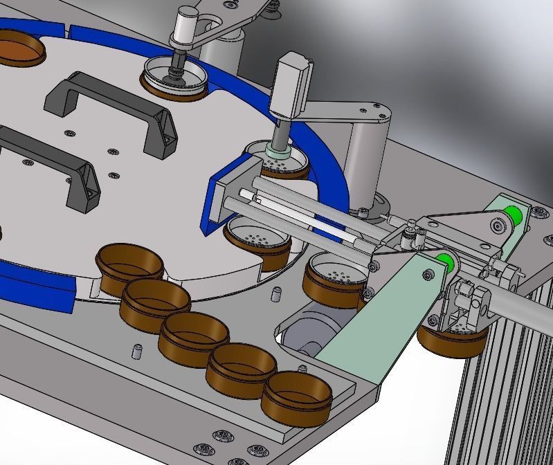 The rotary plate feeding and unloading device 3D model animated | CGTrader
