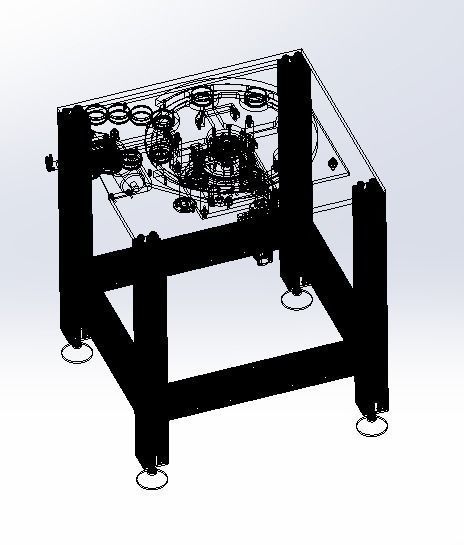 The rotary plate feeding and unloading device 3D model animated | CGTrader