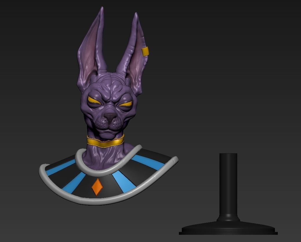 Beerus 3D model 3D printable | CGTrader