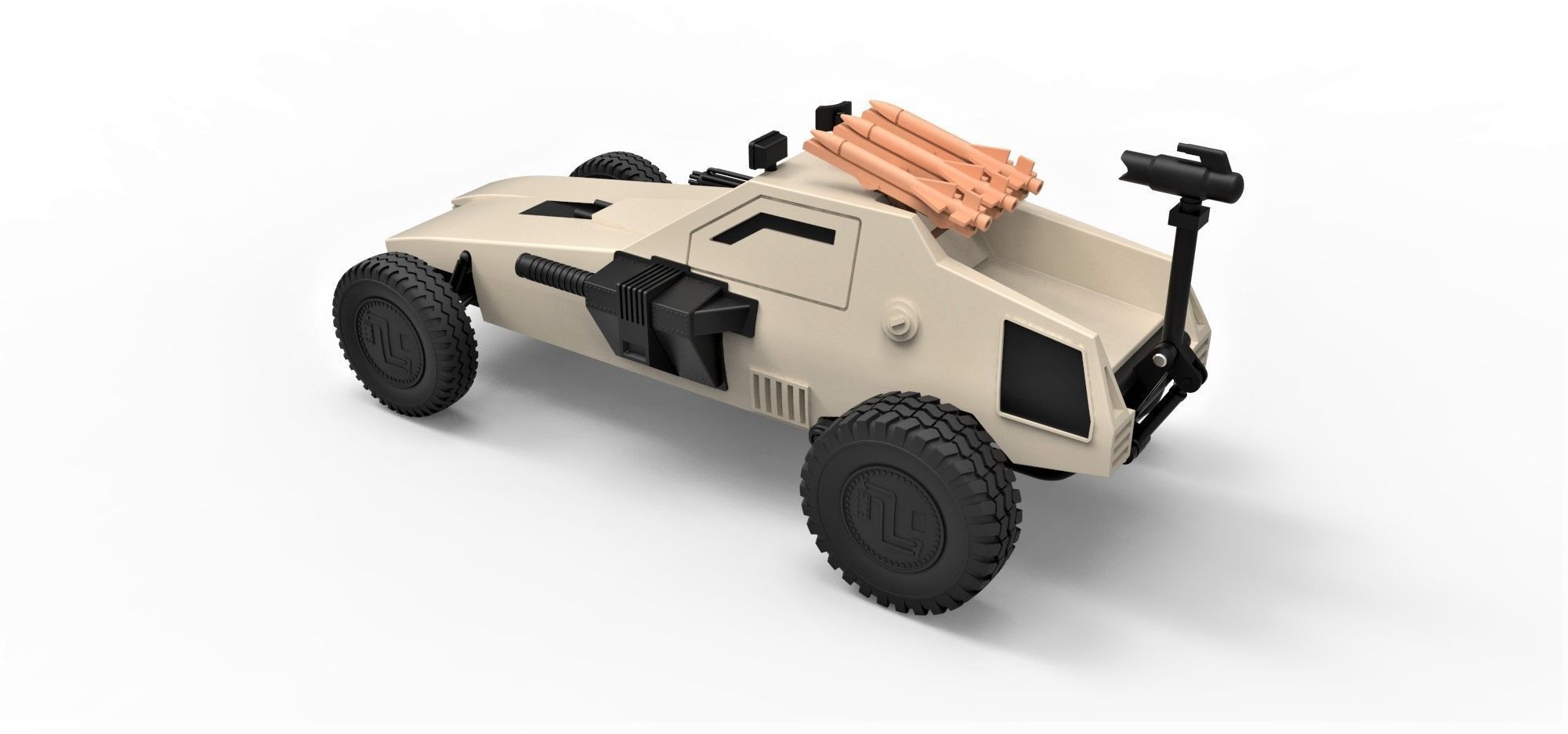 Diecast model Dune buggy from movie Megaforce 1982 Scale 1 to 24 3D ...