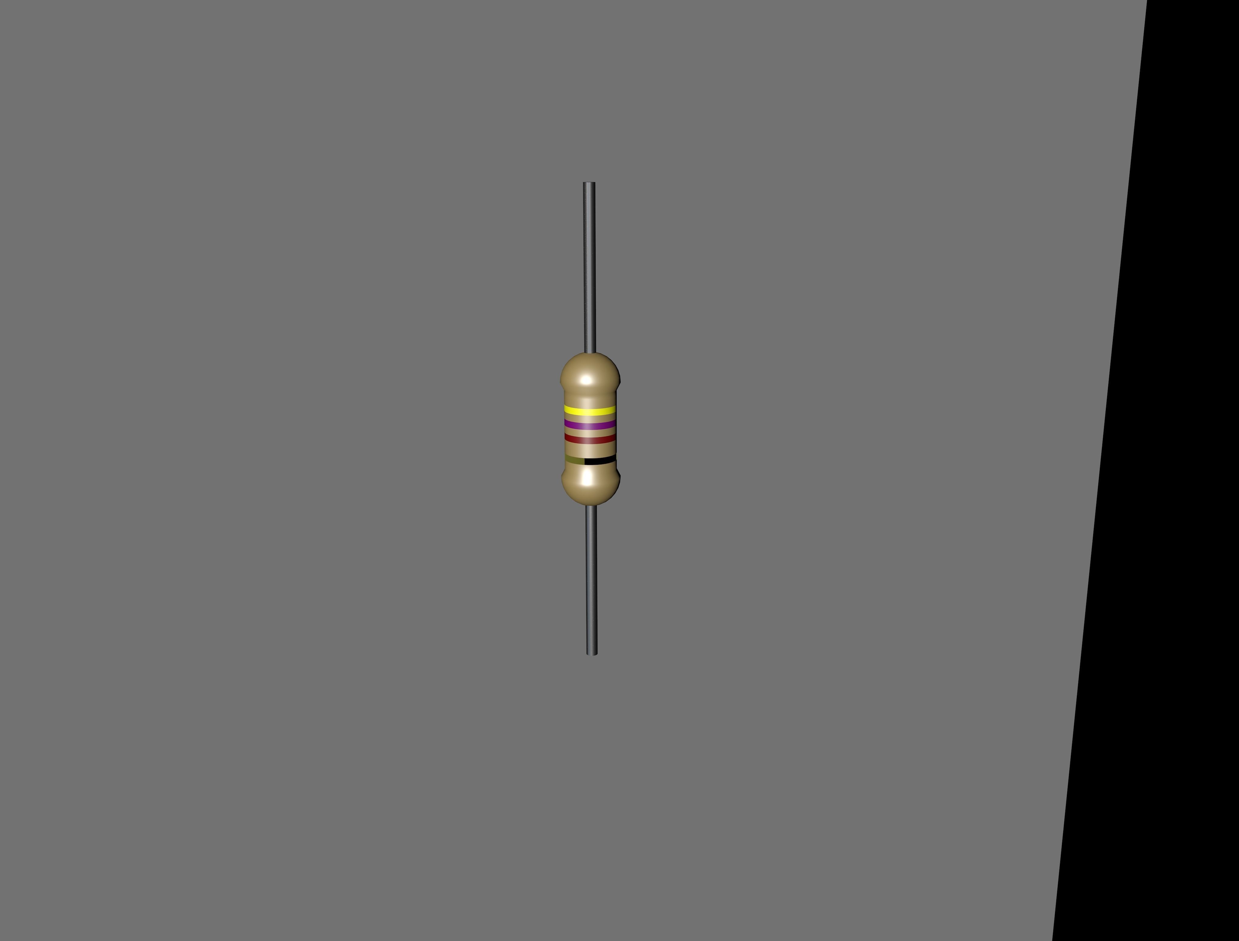 3D model resistor VR / AR / low-poly | CGTrader