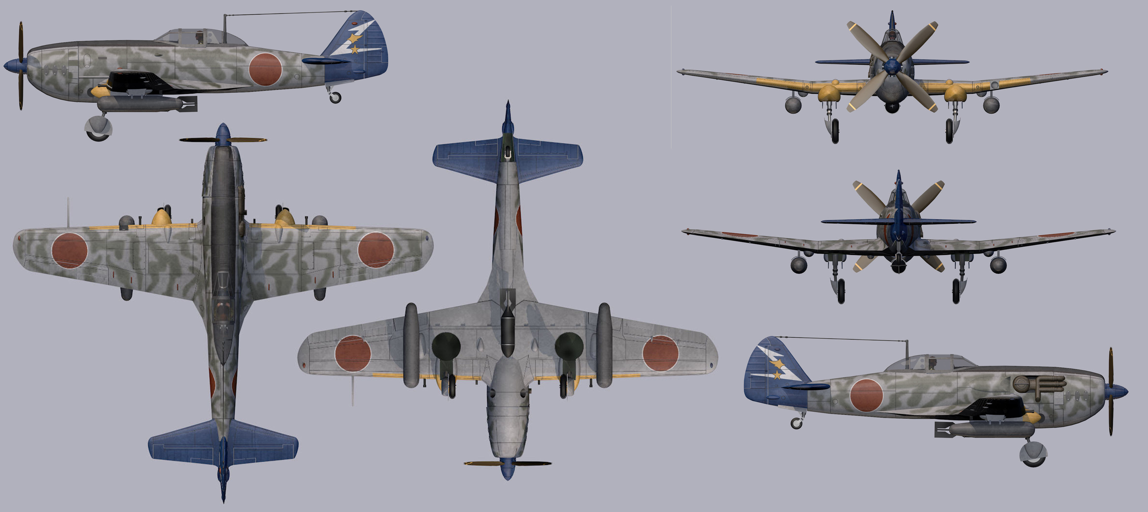 Nakajima Ki-87-1 3D model | CGTrader