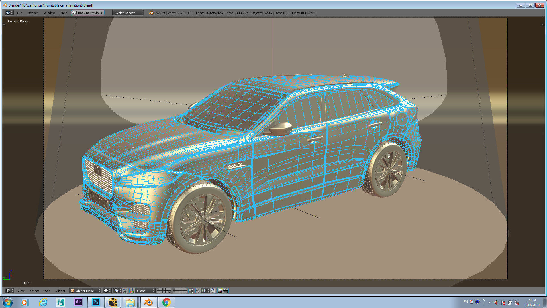 3D model Jaguar F-PACE car model VR / AR / low-poly | CGTrader