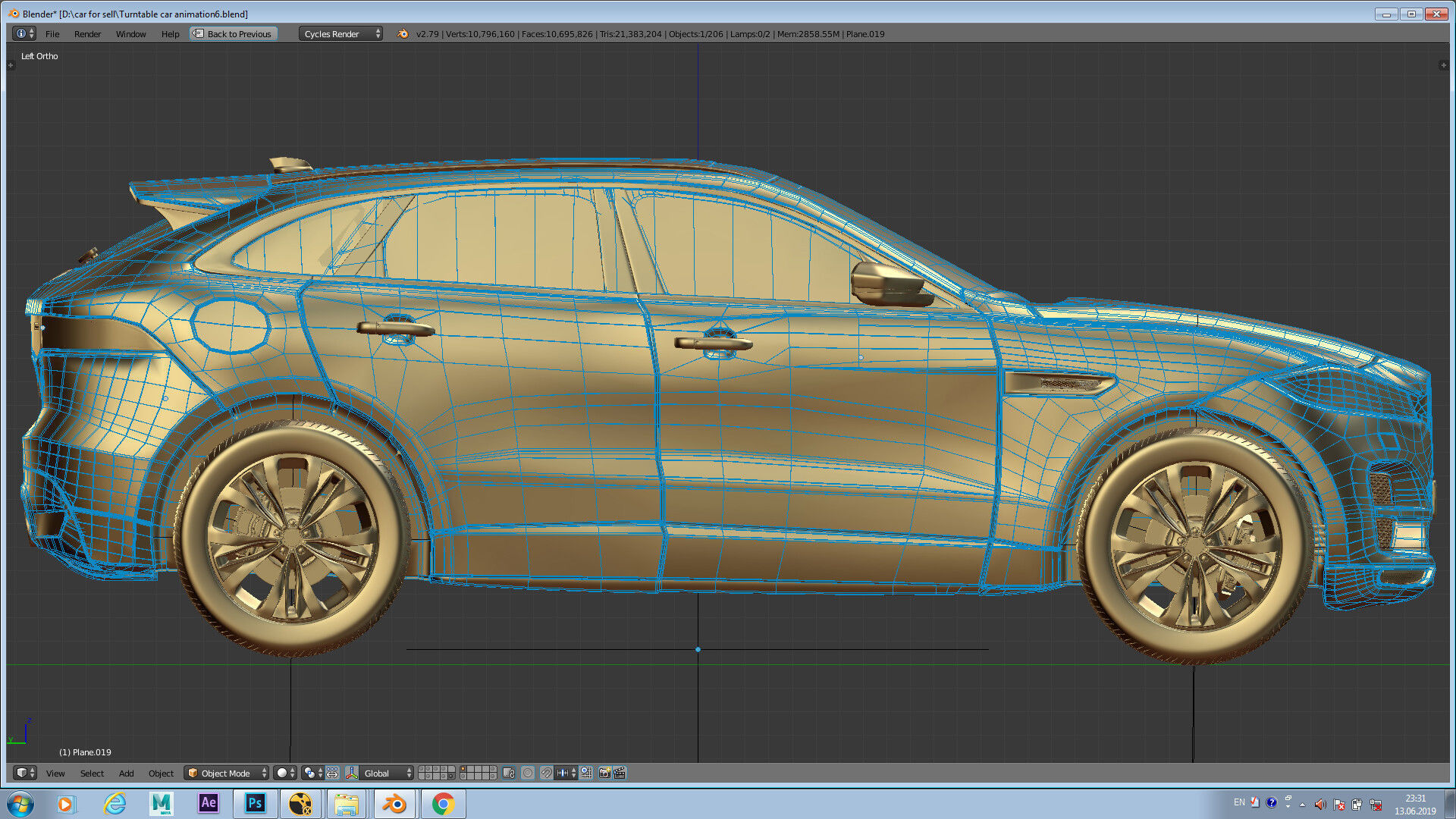 3D model Jaguar F-PACE car model VR / AR / low-poly | CGTrader