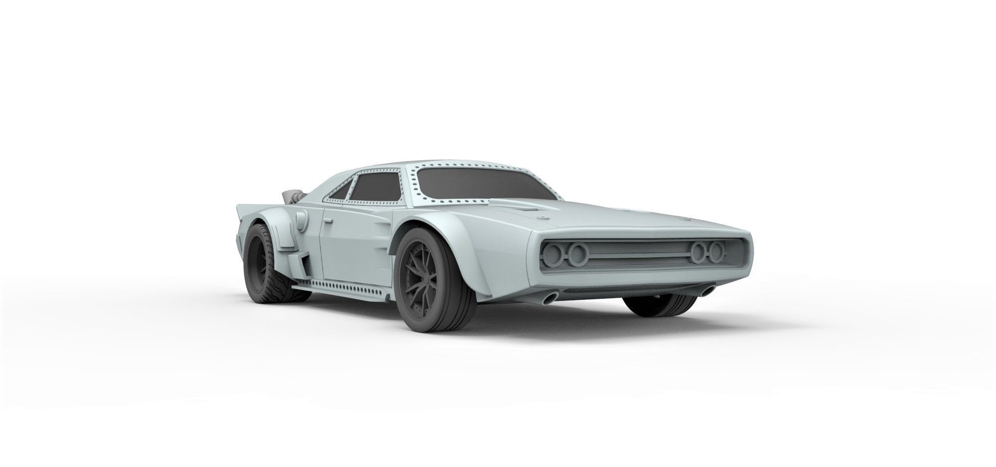 Diecast model Ice Charger from the movie Fast 8 Scale 1 to 24 3D model ...