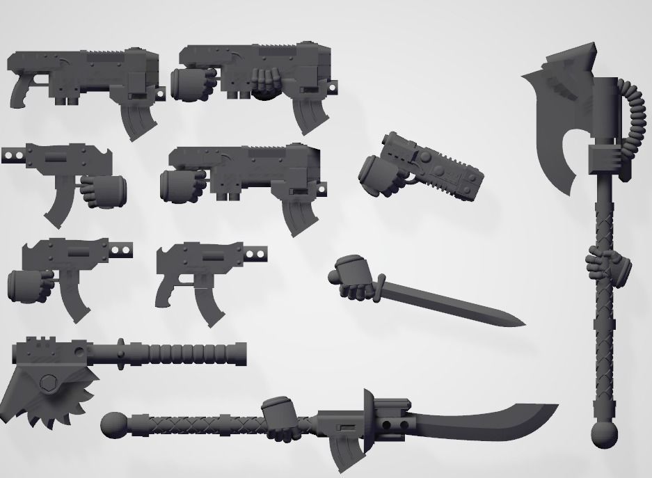 Tempest Knights - Troops Kit free 3D model 3D printable | CGTrader