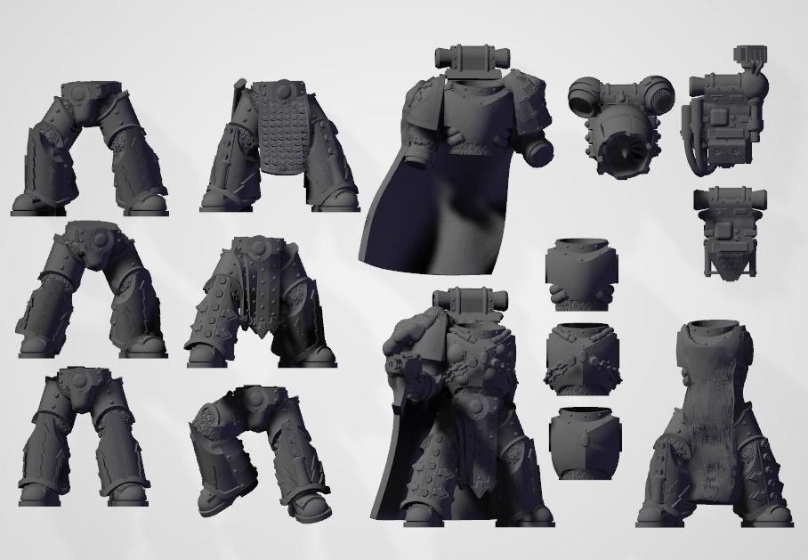 Tempest Knights - Troops Kit free 3D model 3D printable | CGTrader