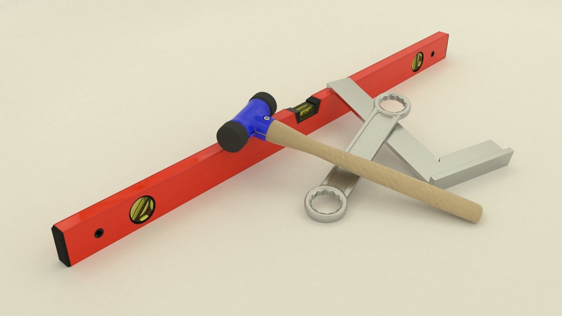 Level tools 3D model | CGTrader