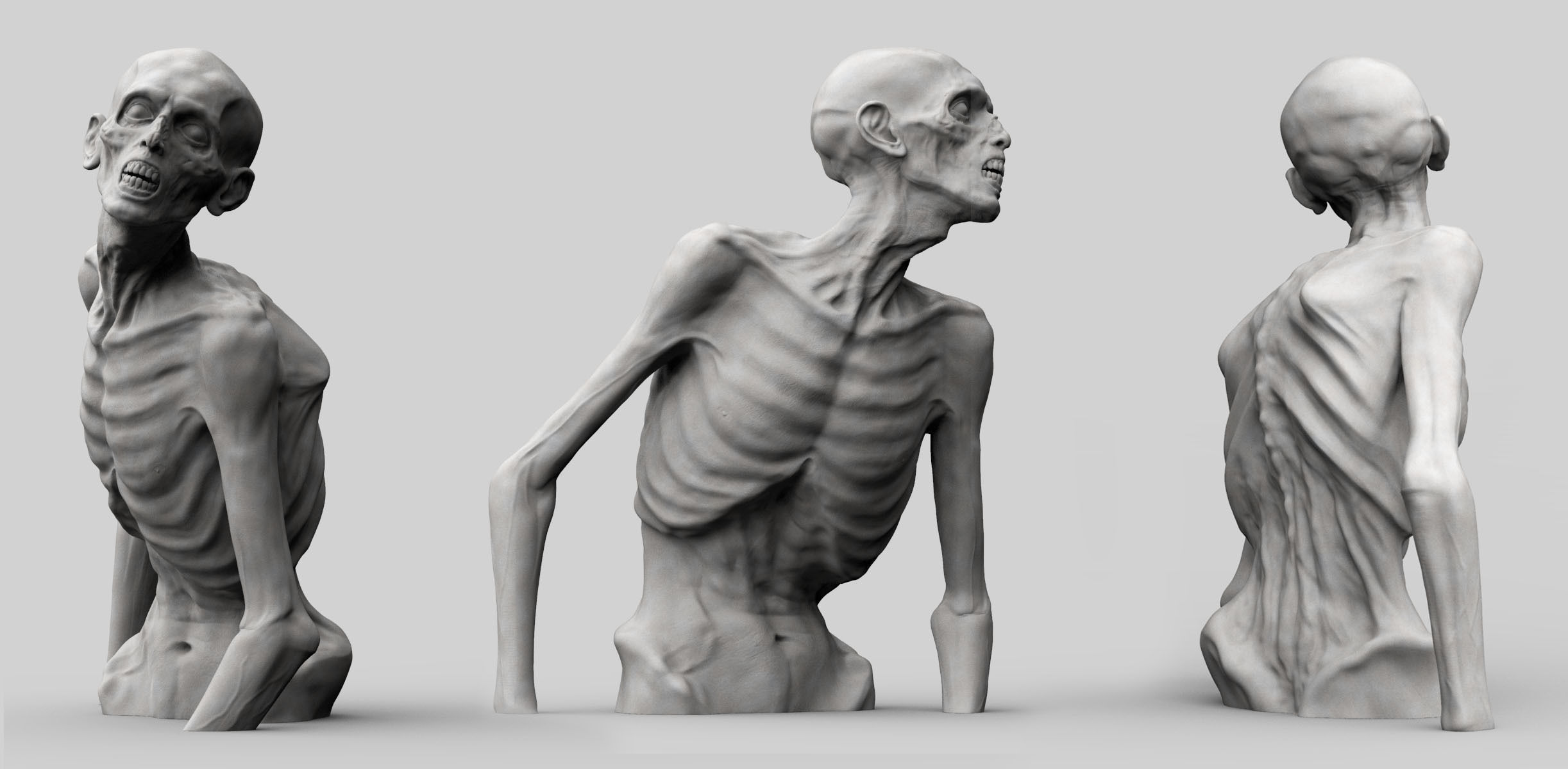 Zombie 3D model 3D printable | CGTrader