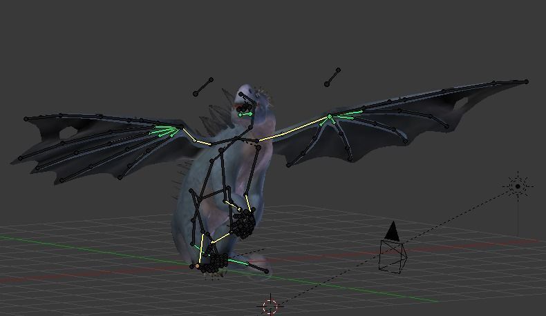 Red Death Dragon free 3D model rigged | CGTrader