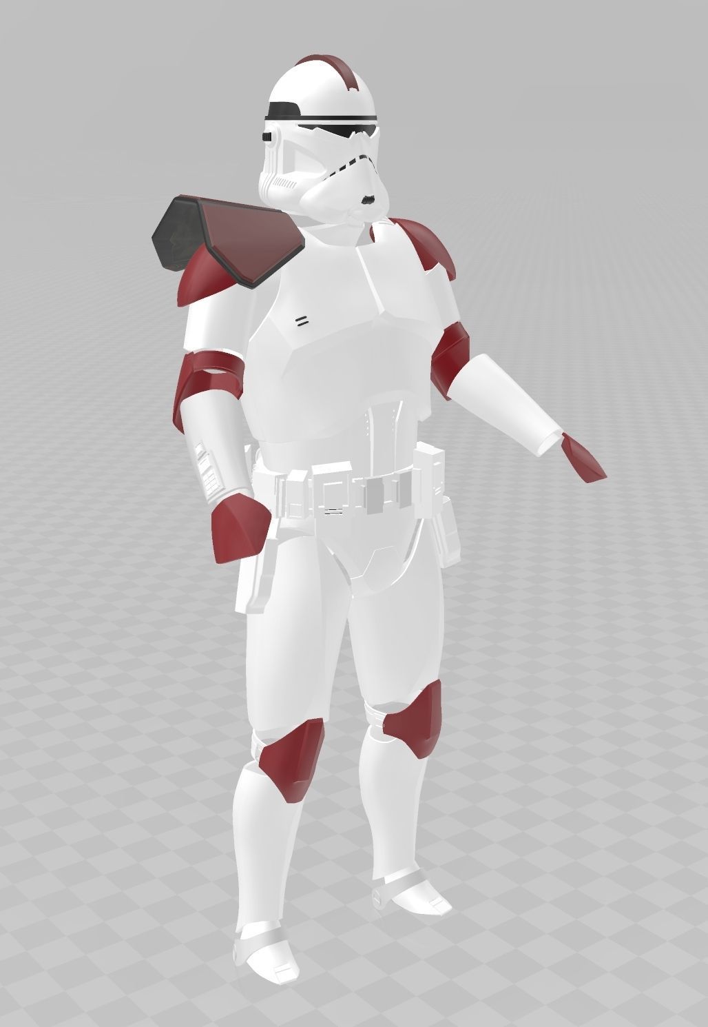 Star Wars A-77 Captain Fordo ARC Trooper Phase II Full Armor 3D model ...