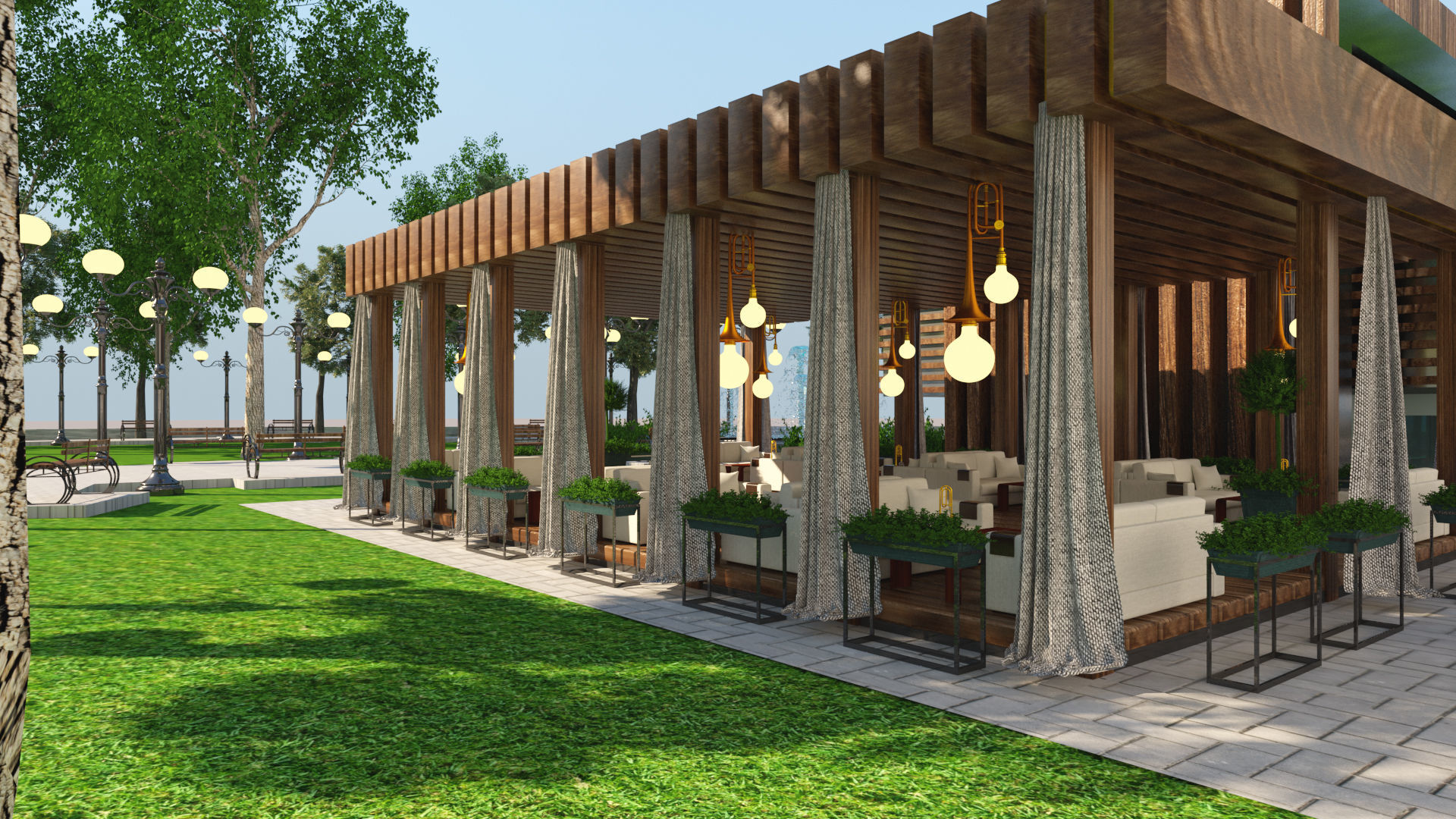 3D Park Design 3D model | CGTrader