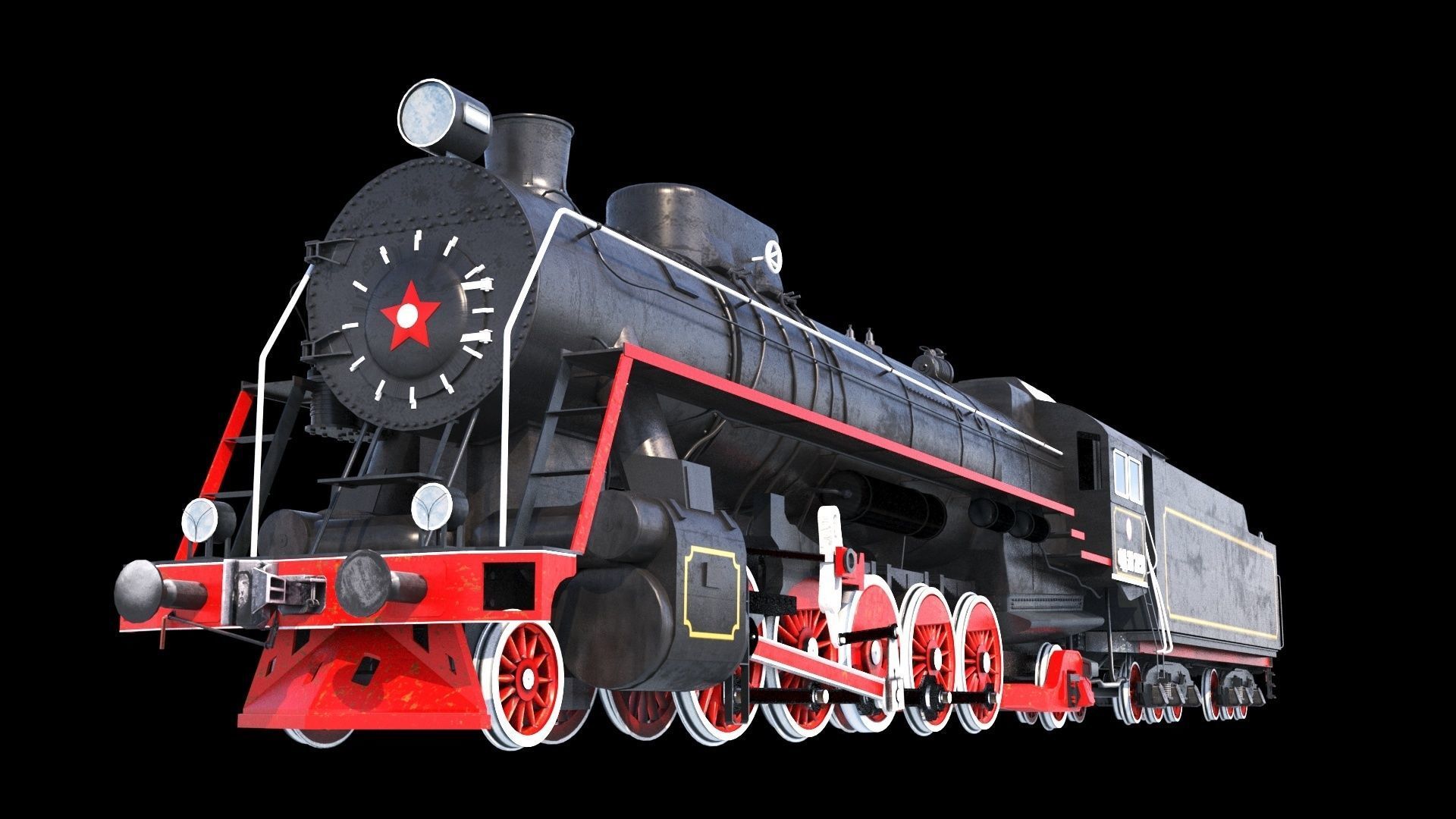 Soviet Locomotive FD 20 3D model | CGTrader