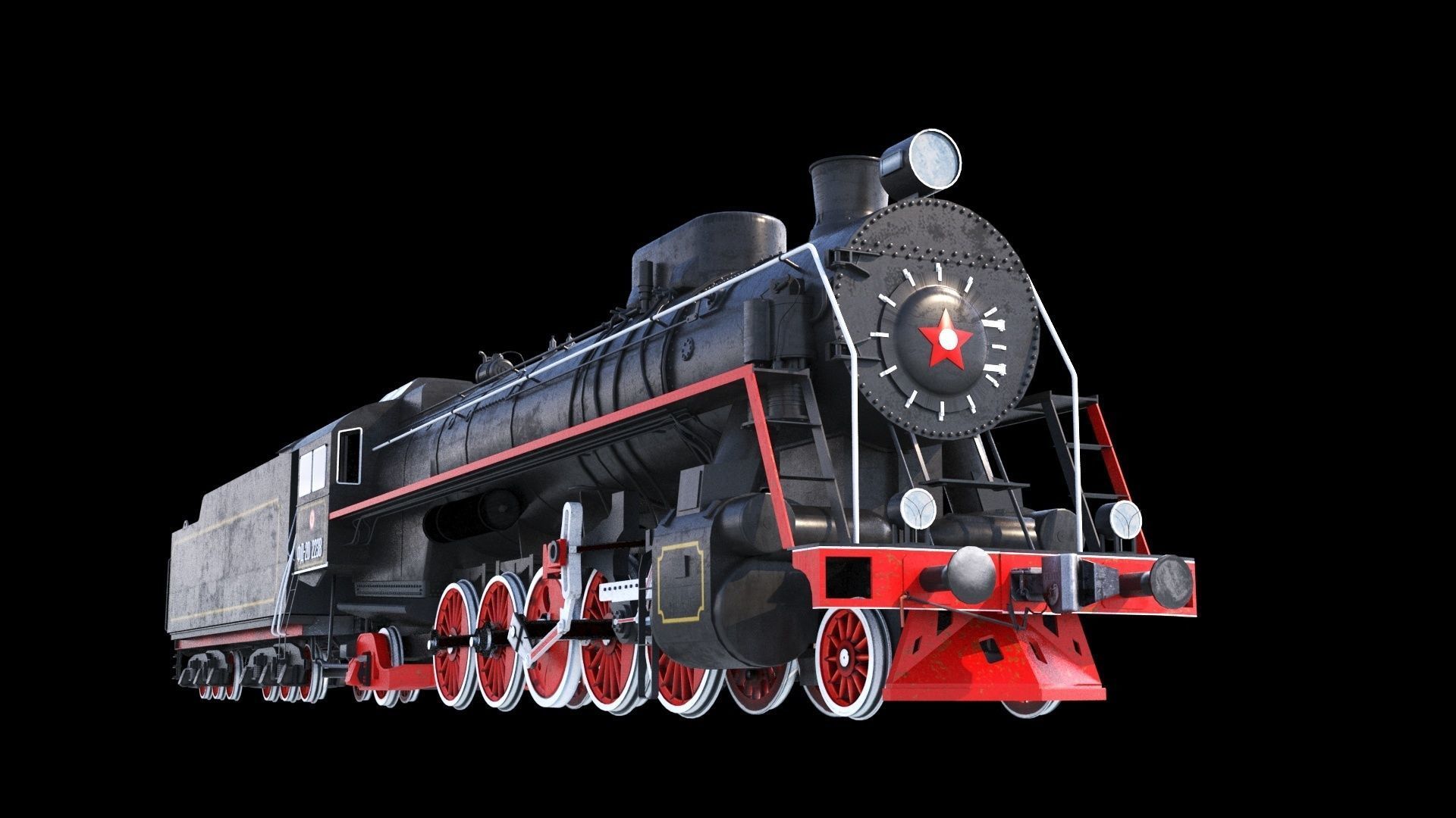 Soviet Locomotive FD 20 3D model | CGTrader