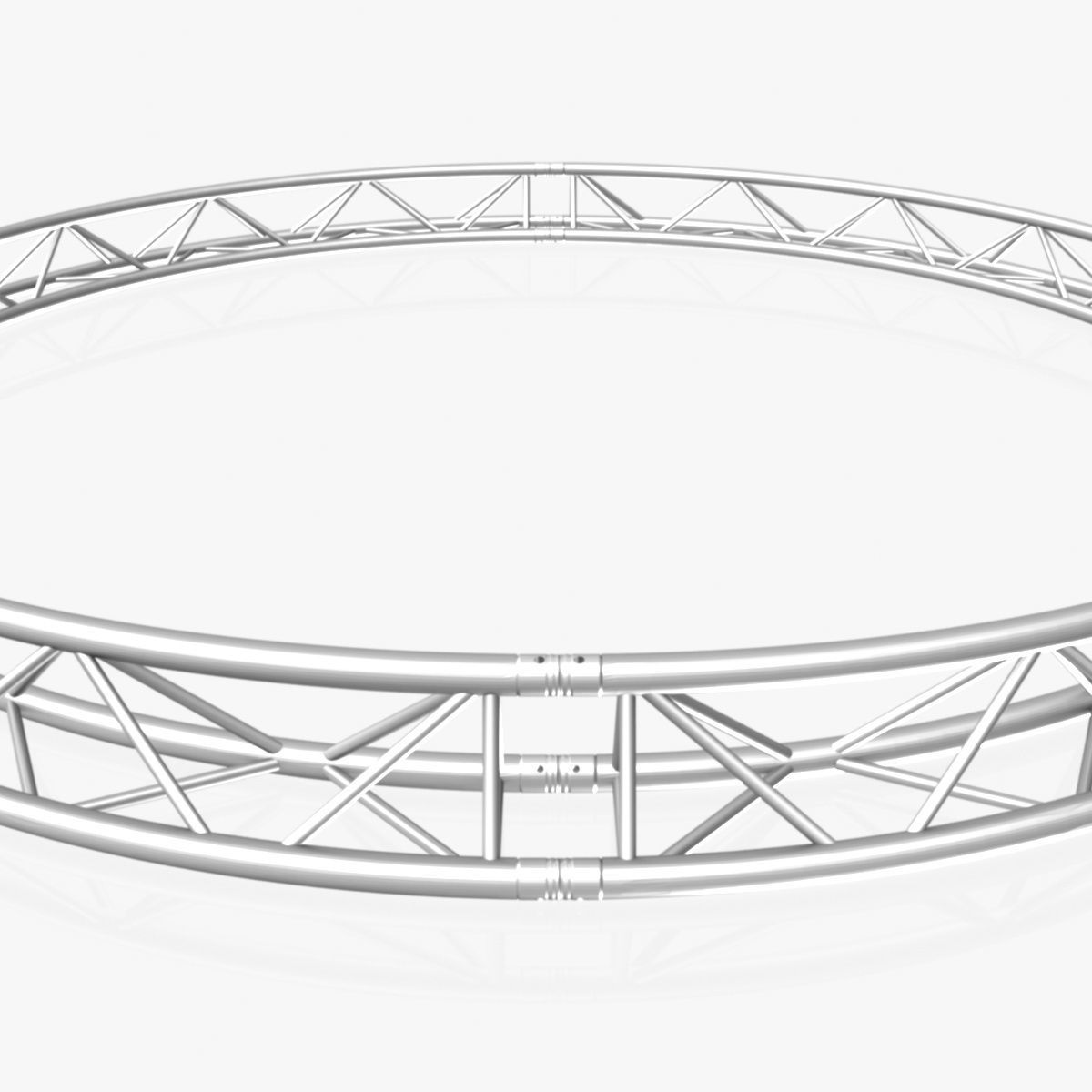 Circle Triangular Truss Full diameter 400cm 3D model | CGTrader