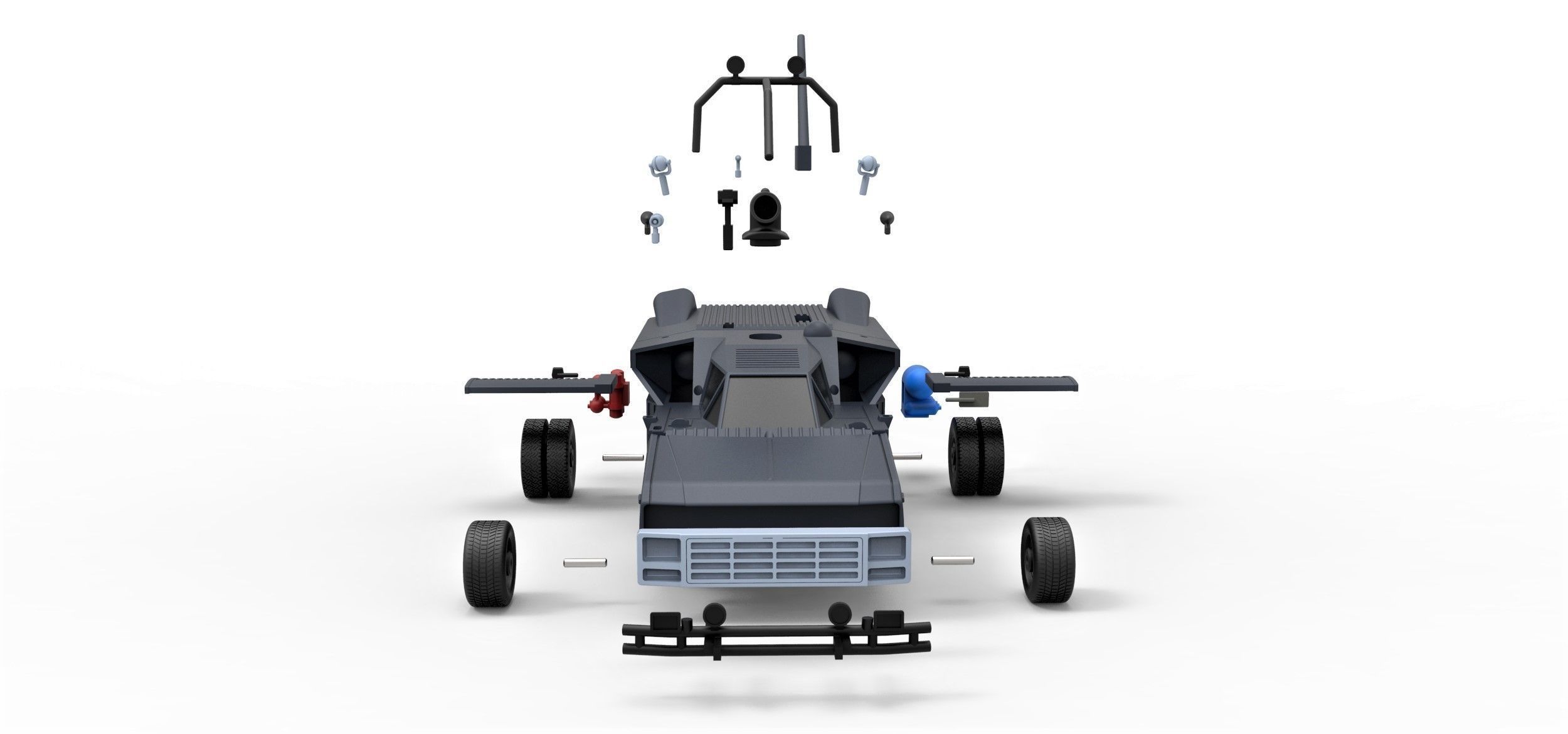 Diecast model Buckaroo Bonzai Jet Truck Scale 1 to 24 3D model 3D ...