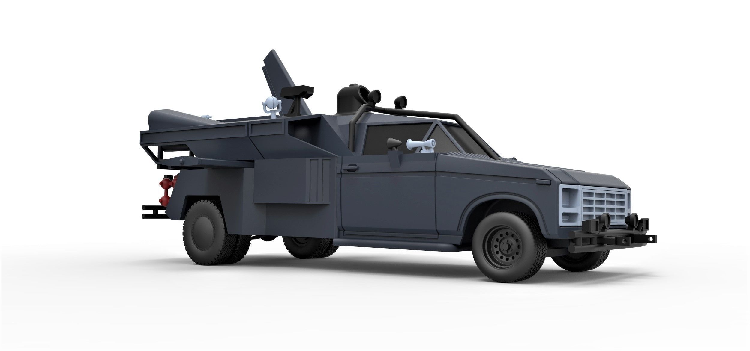 Diecast model Buckaroo Bonzai Jet Truck Scale 1 to 24 3D model 3D ...