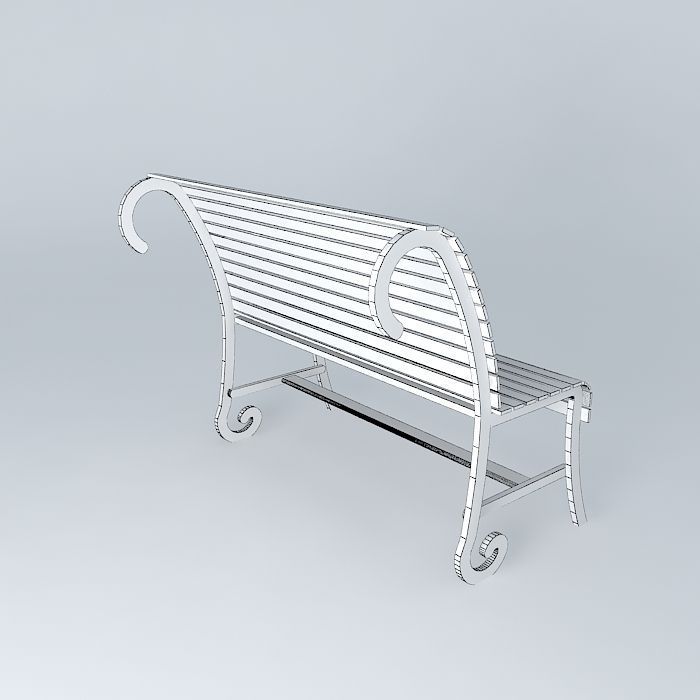 Park Bench Park Bench 1 3D model | CGTrader