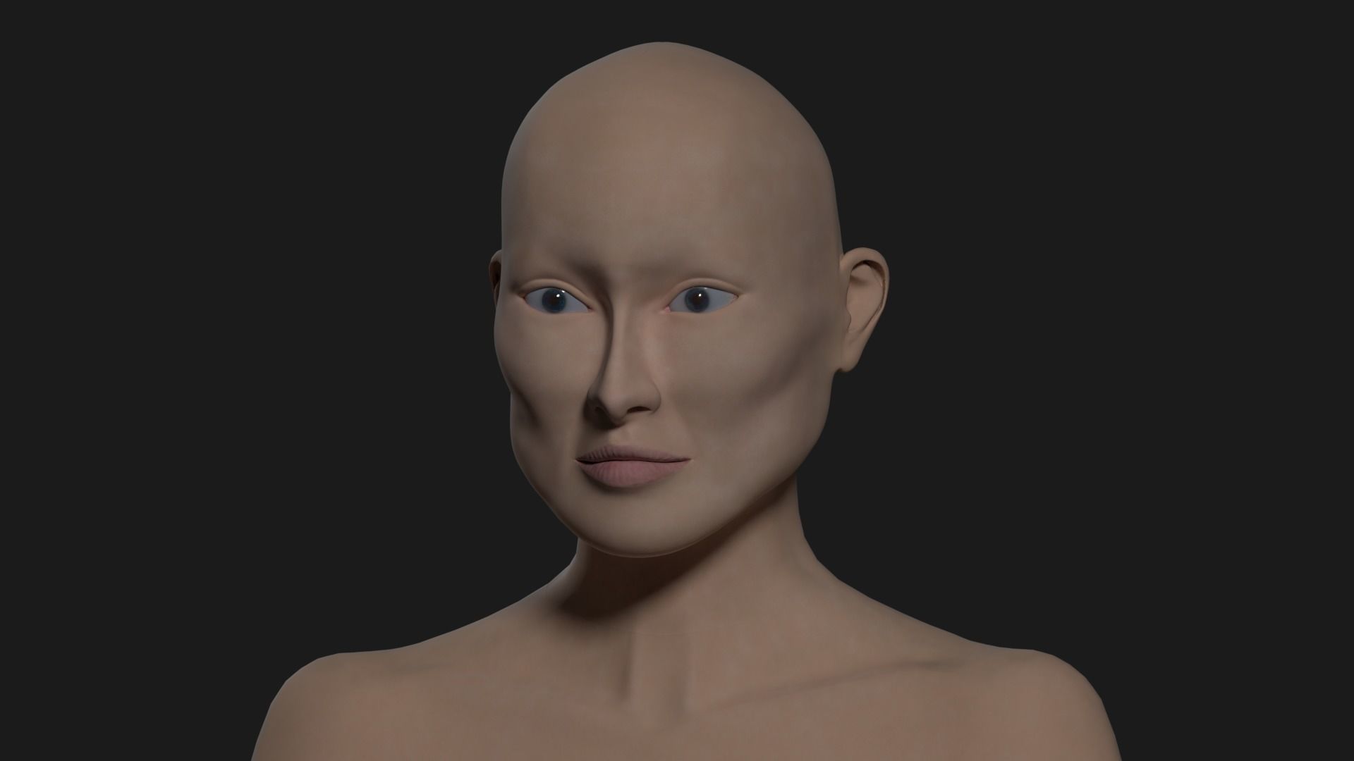 Woman face 3D model | CGTrader