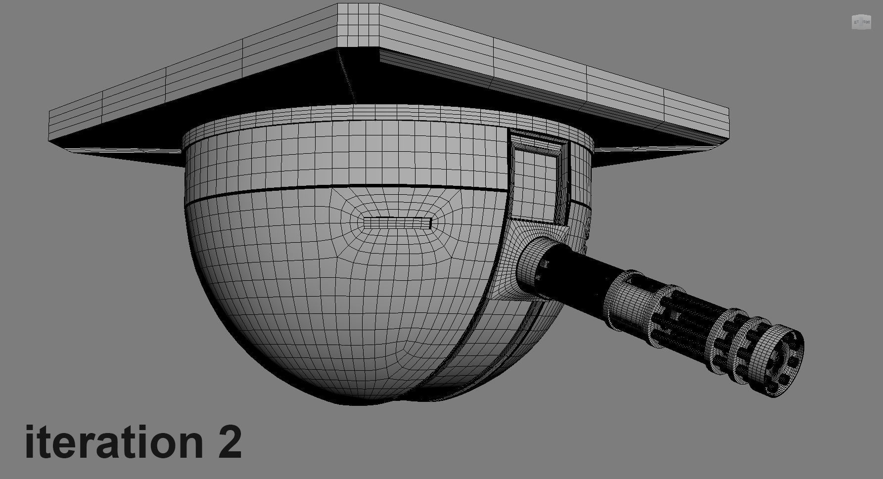 3D model Ceiling Turret VR / AR / low-poly | CGTrader