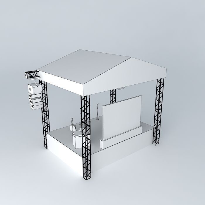 Stage Concert - Basic free 3D model | CGTrader
