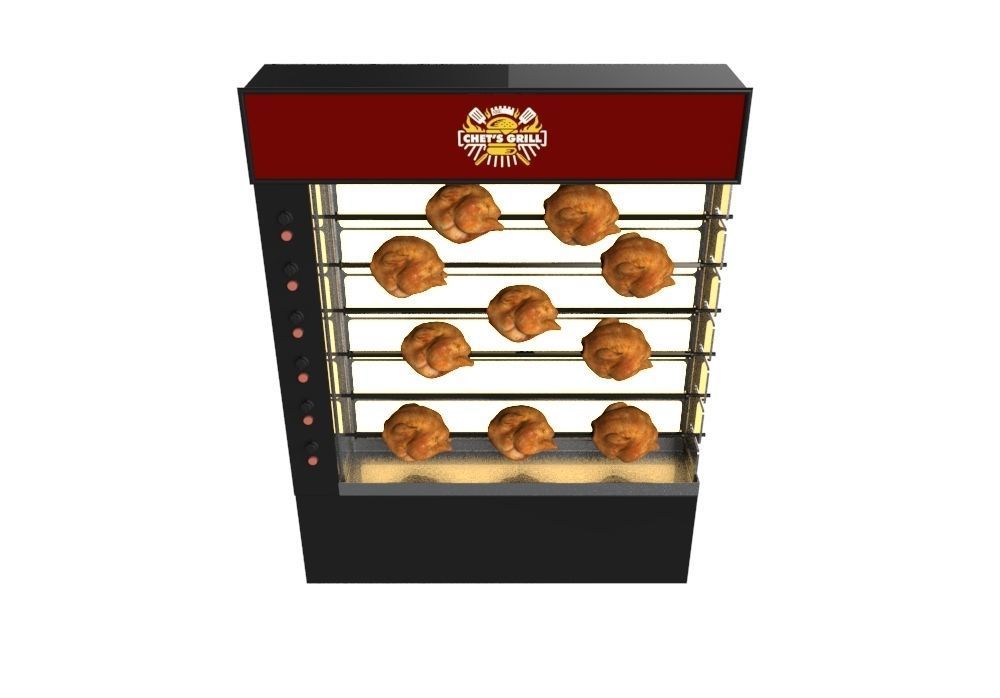 Restaurant chicken grill 3D model | CGTrader