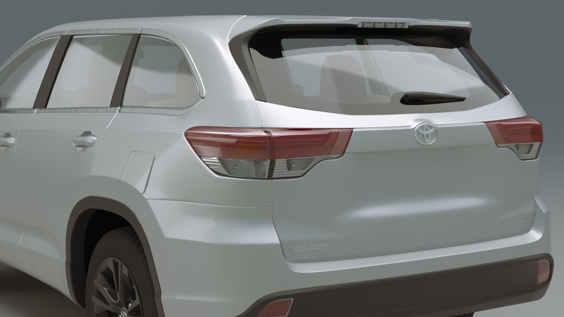 Toyota Highlander LX 2019 3D model | CGTrader