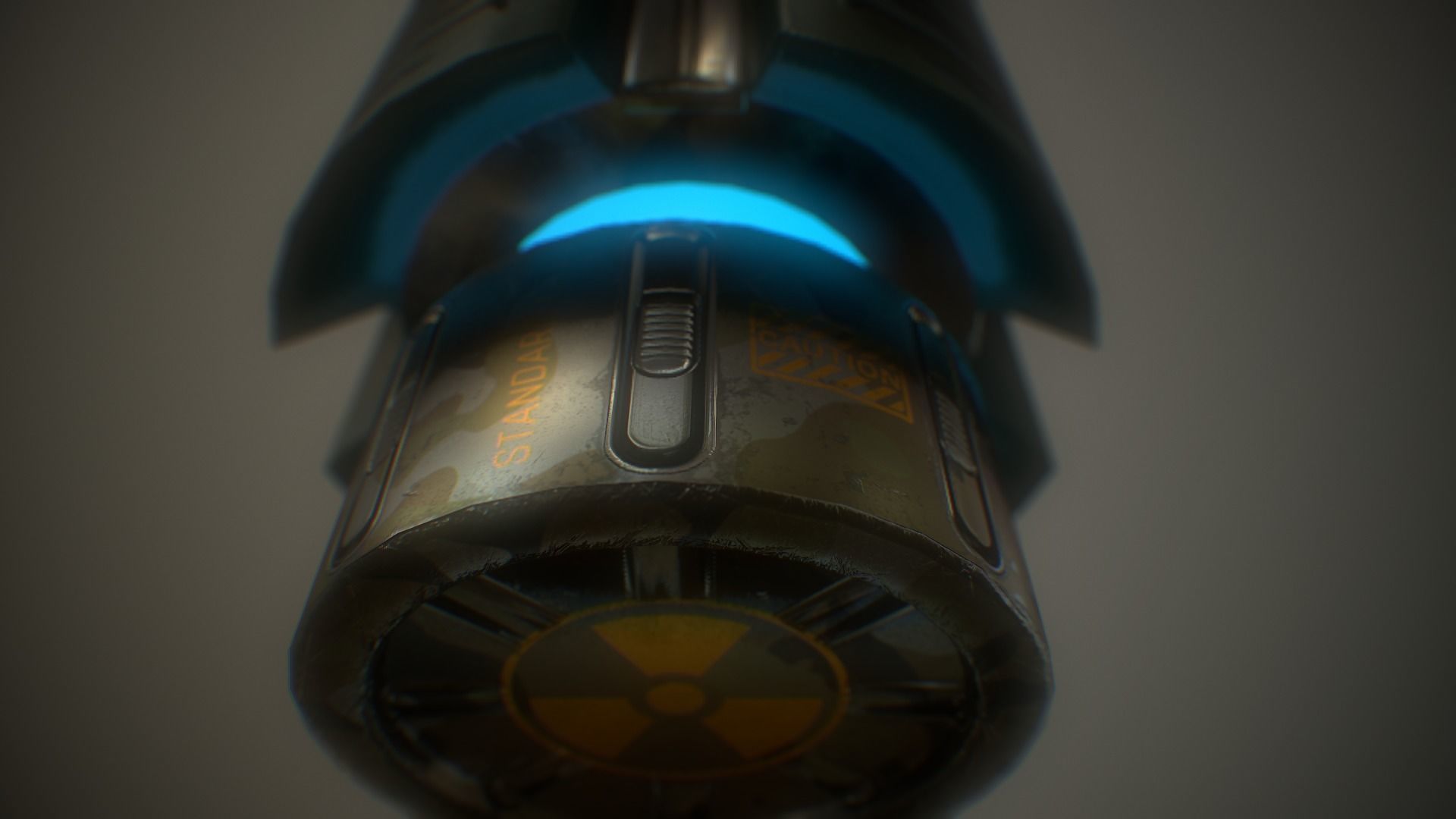 PBR Retro Sci-Fi Energy Cell UPDATED WITH LODs free VR / AR / low-poly ...