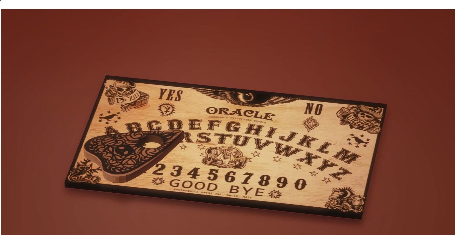 3D model ouija board with pointer VR / AR / low-poly | CGTrader