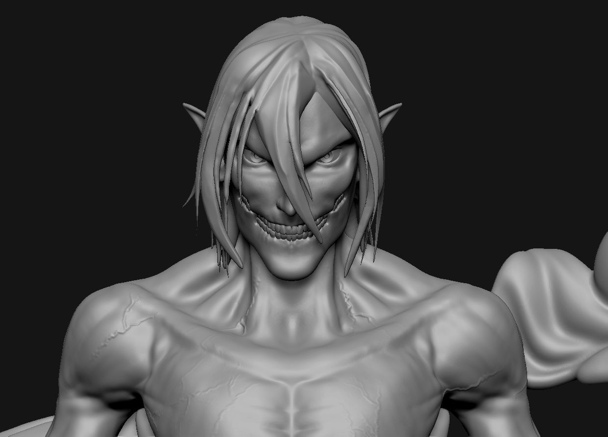 eren the titan 3D model 3D printable | CGTrader