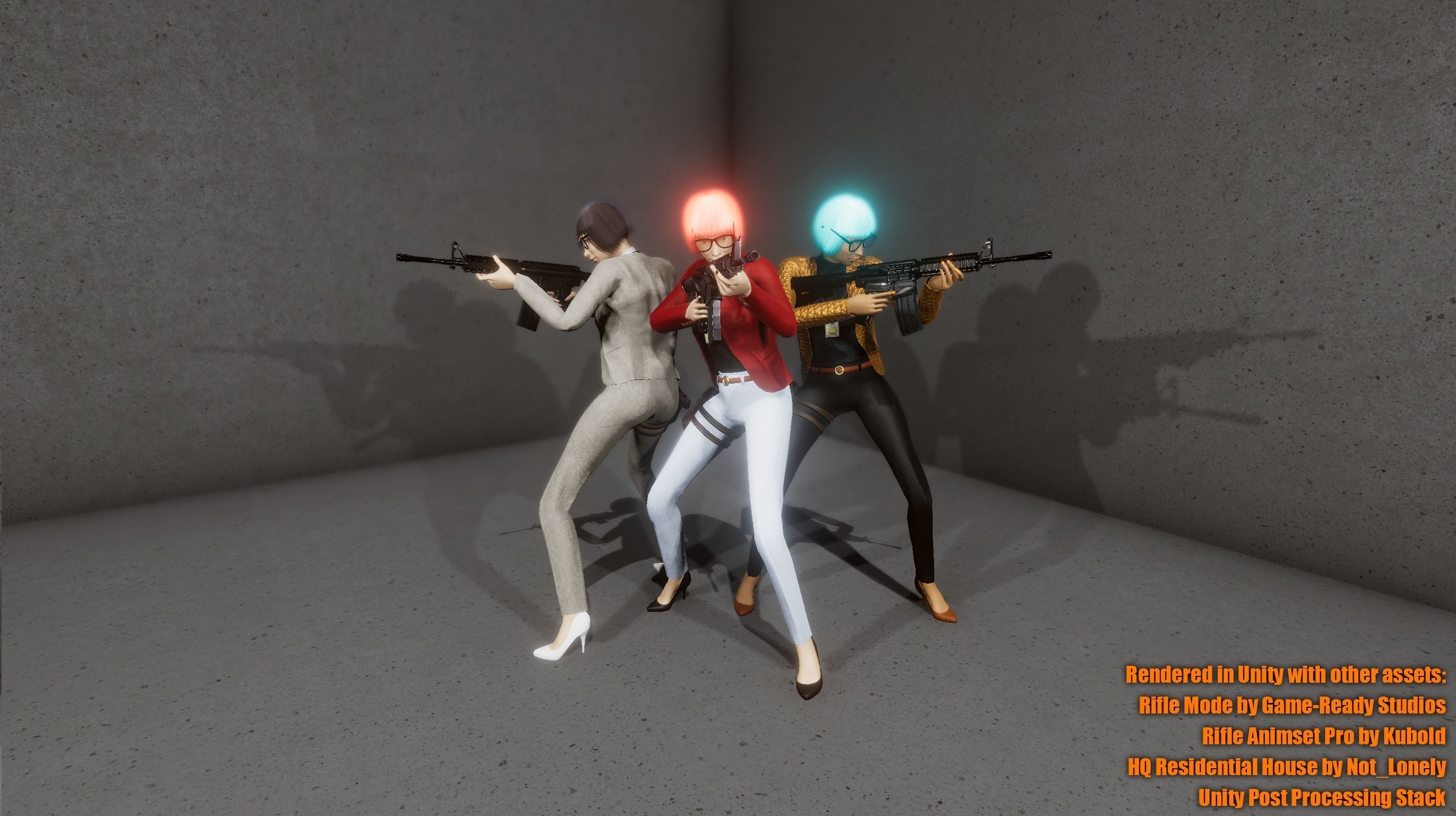 3D model Modern Realistic Character - Female Agent VR / AR / low-poly ...