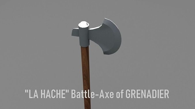 3D model Battle -Axe of Grenadier VR / AR / low-poly | CGTrader