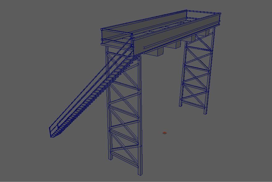 Signal Bridge 3D model | CGTrader