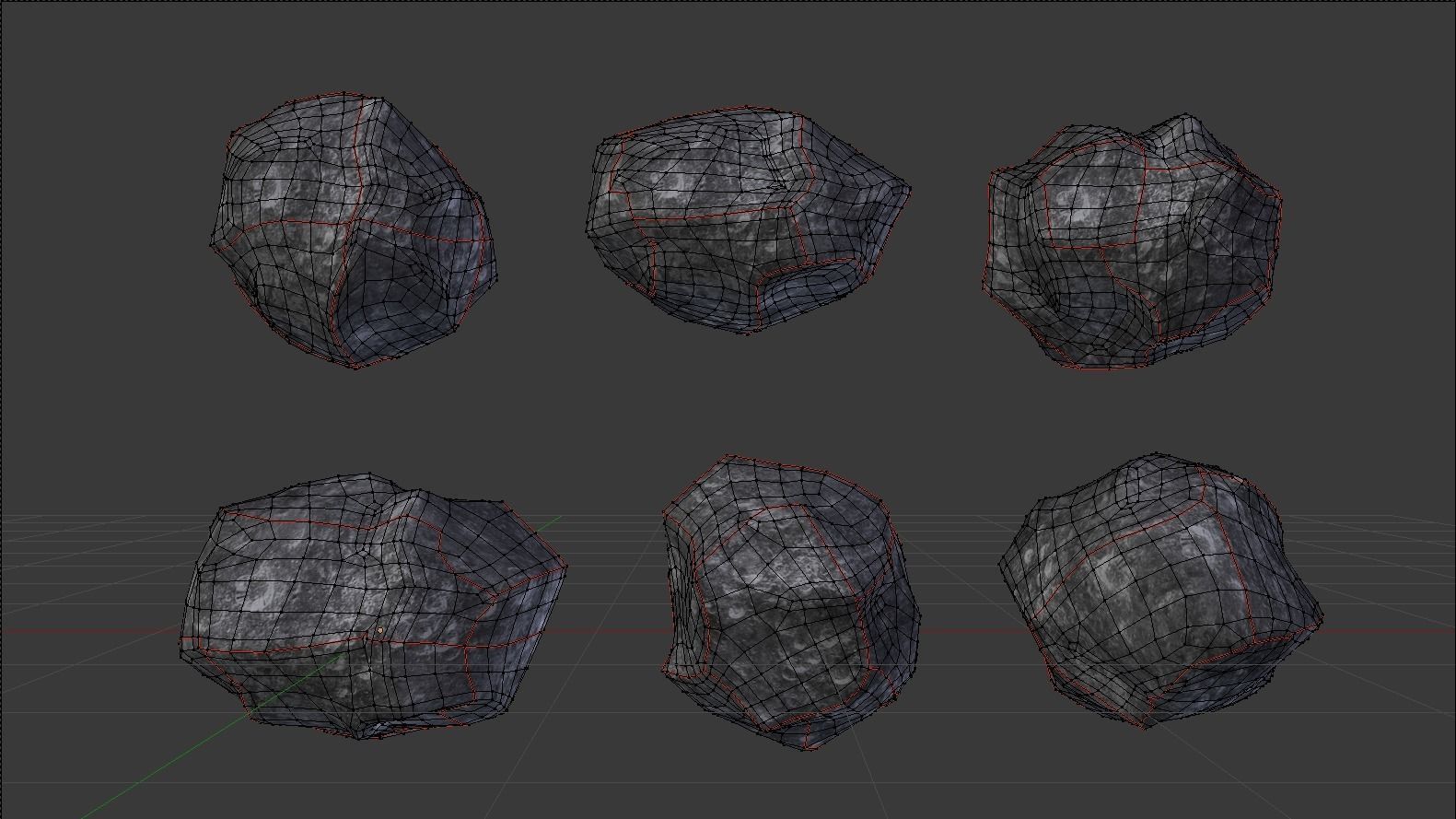 3D Asteroid small model free VR / AR / low-poly 3D model animated ...