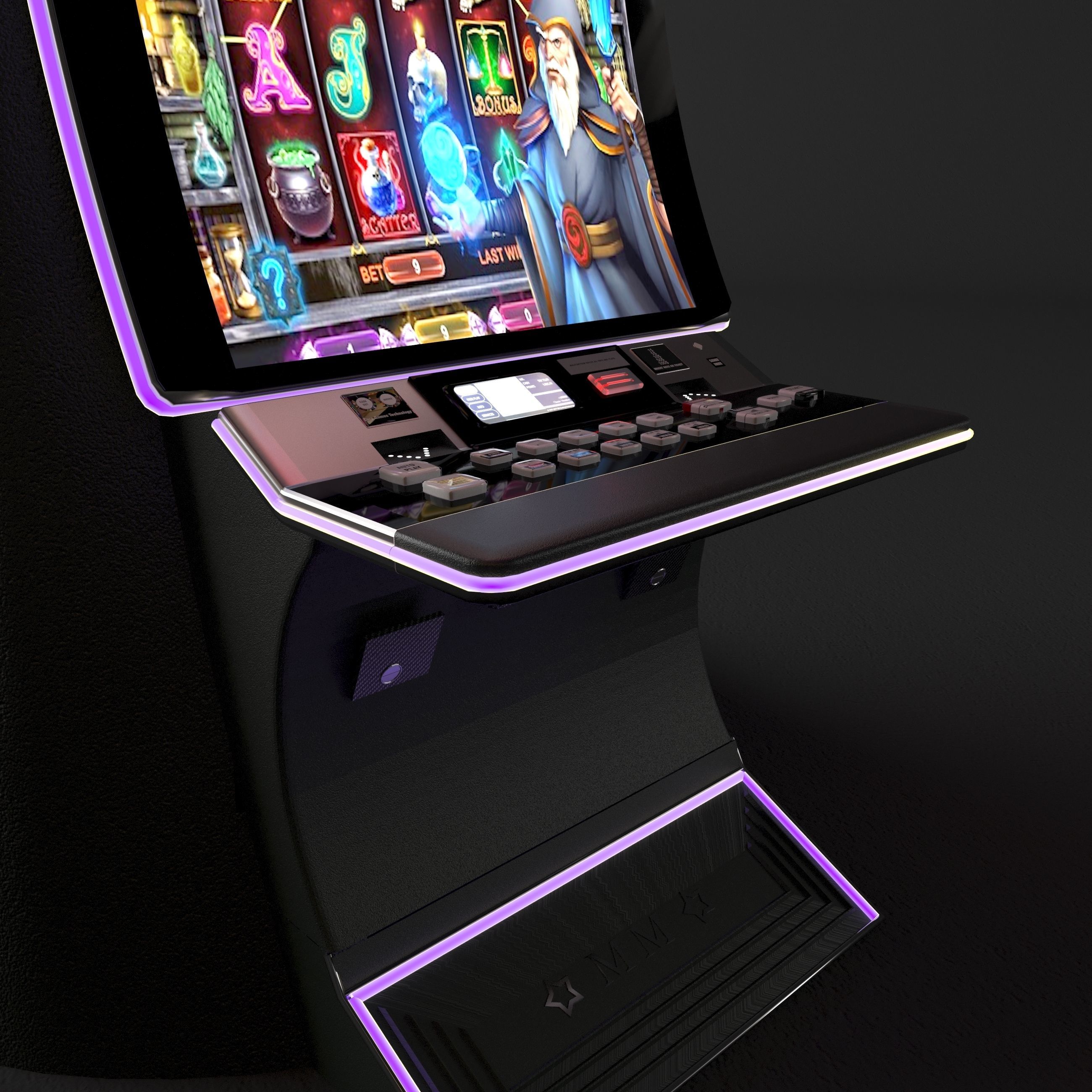 casino premium slot machine curve 3D model | CGTrader