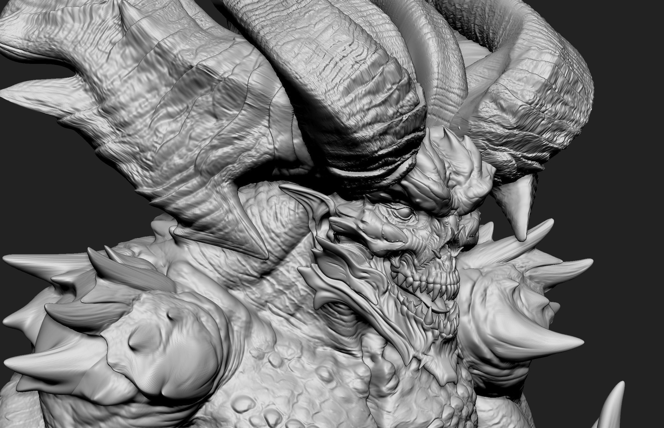 Demon 1 High Poly Sculpt 3D model | CGTrader