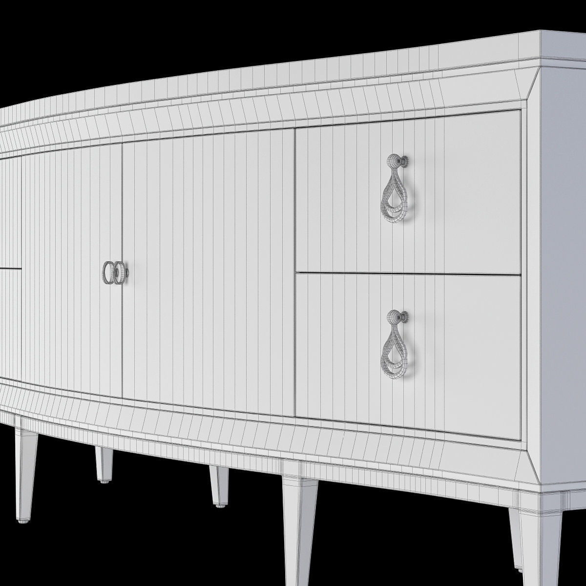 Bernhardt Calista Entertainment Console 3D model | CGTrader