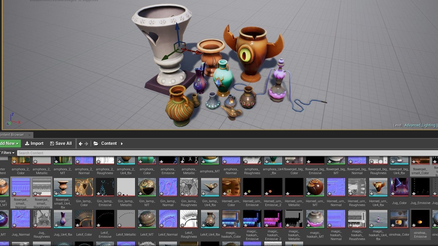3D model magic pots VR / AR / low-poly | CGTrader