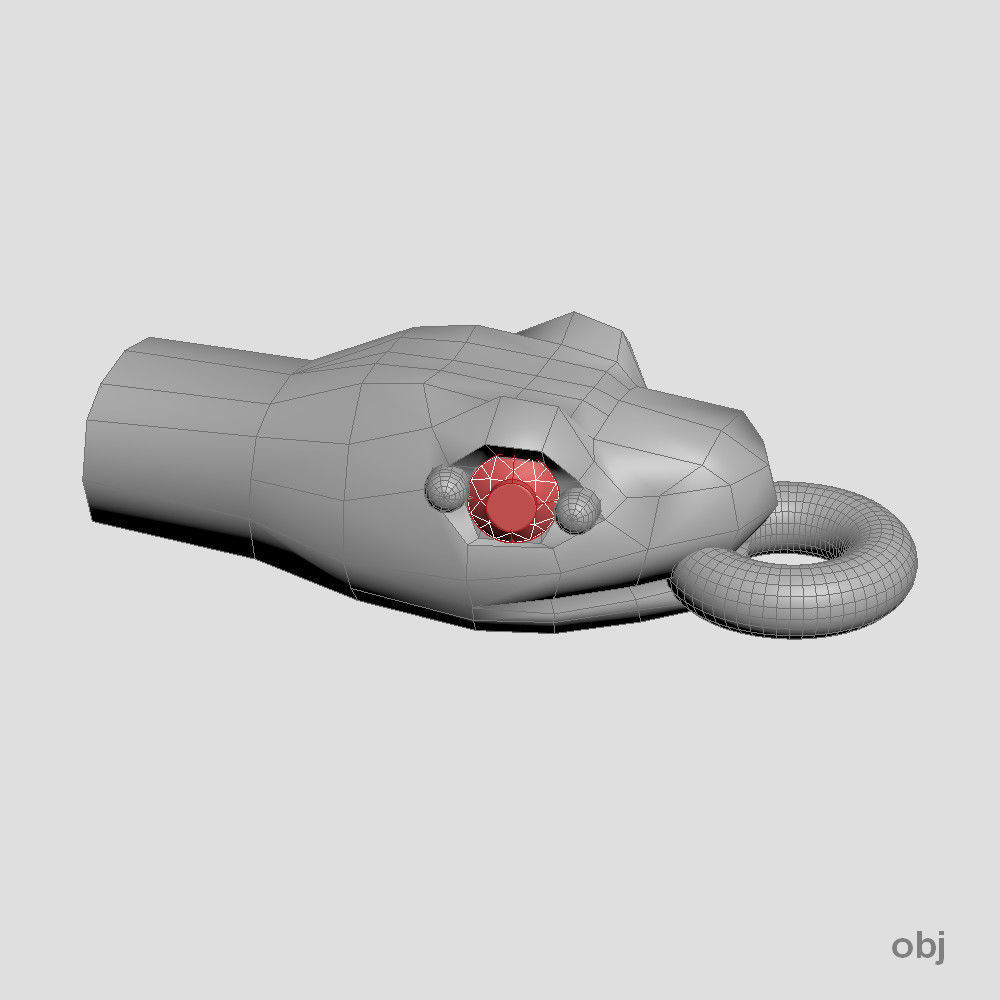 Snake head 6 - Best for jewelry 3D model 3D printable | CGTrader