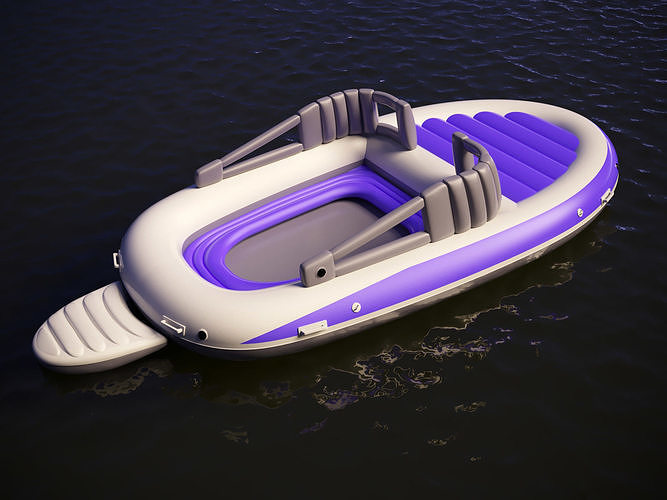 Inflatable boat 3D model | CGTrader